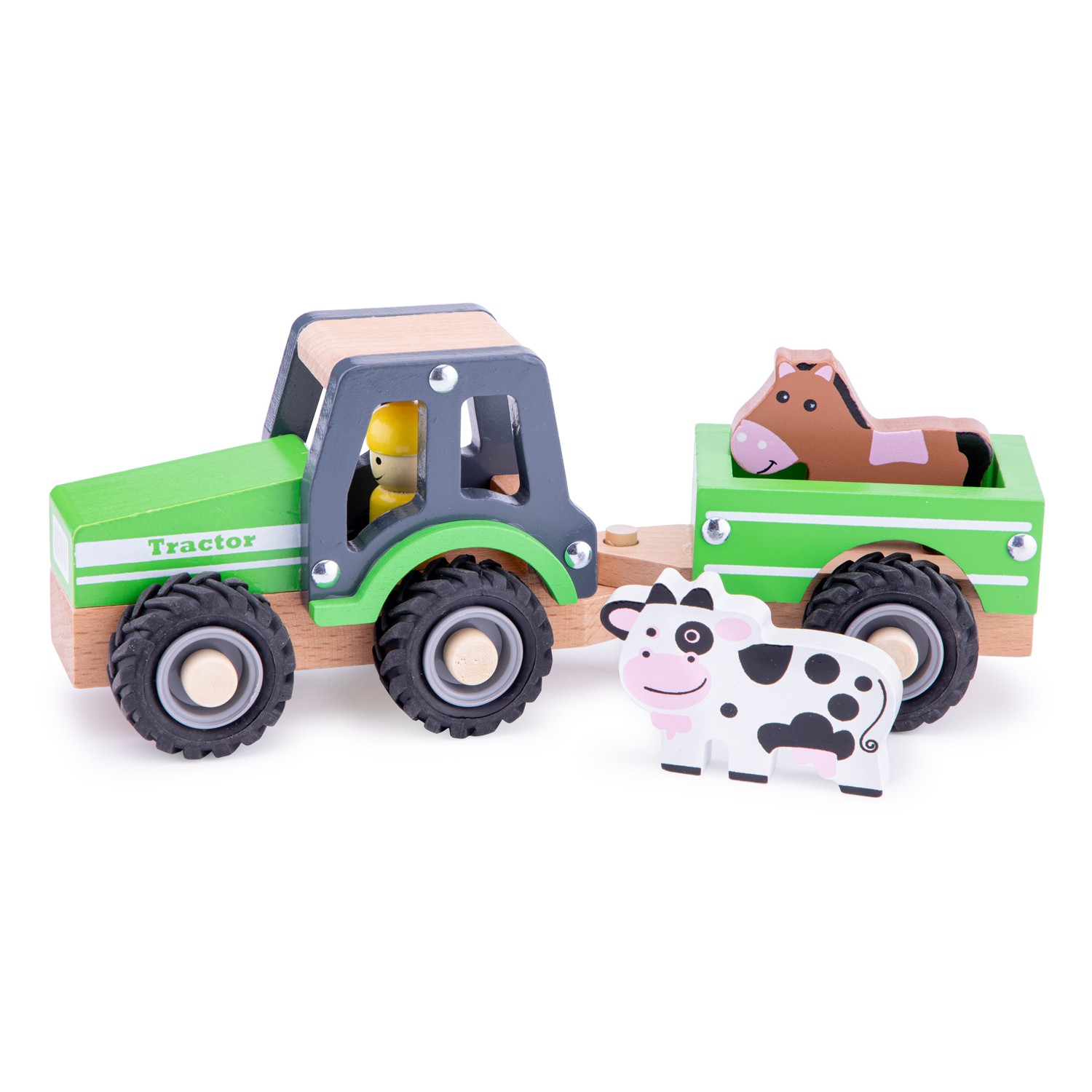 Tractor with trailer - animals | New Classic Toys