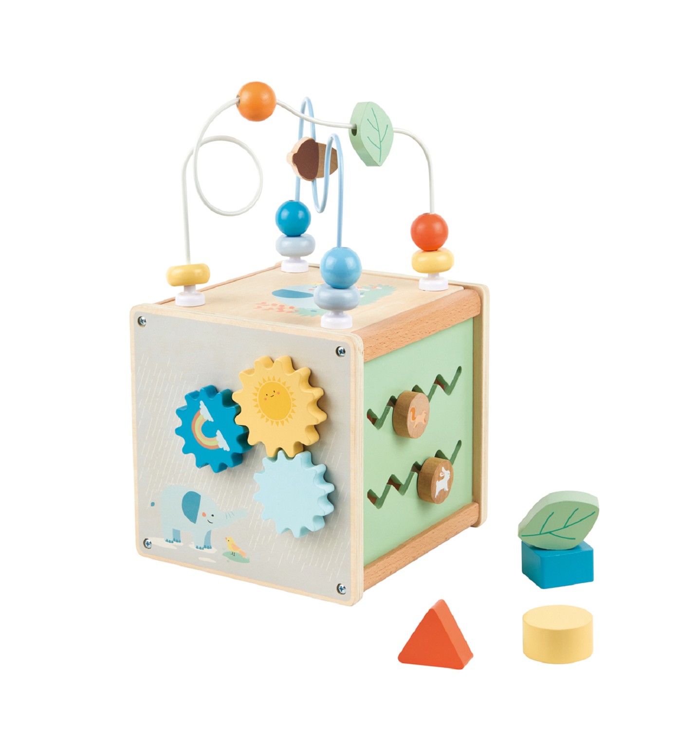 Lelin® Wooden Activity Cube | New Classic Toys
