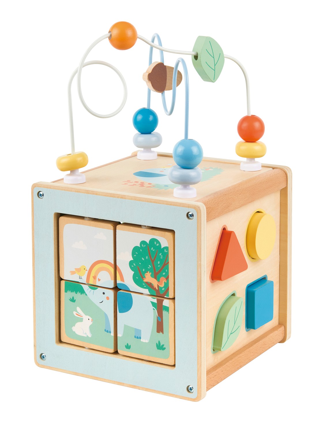 Lelin® Wooden Activity Cube | New Classic Toys