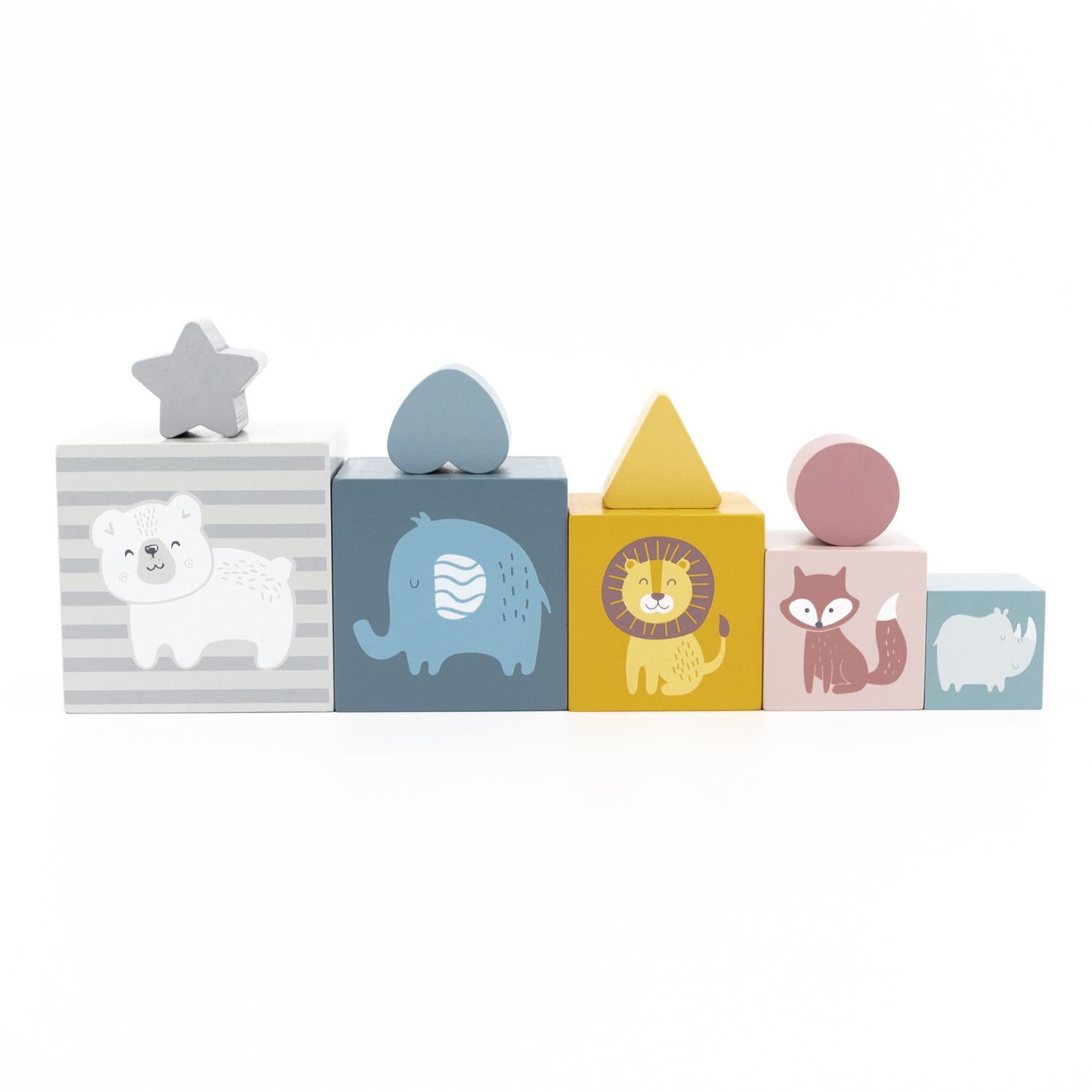 PolarB® Wooden Nesting and Stacking Blocks | New Classic Toys