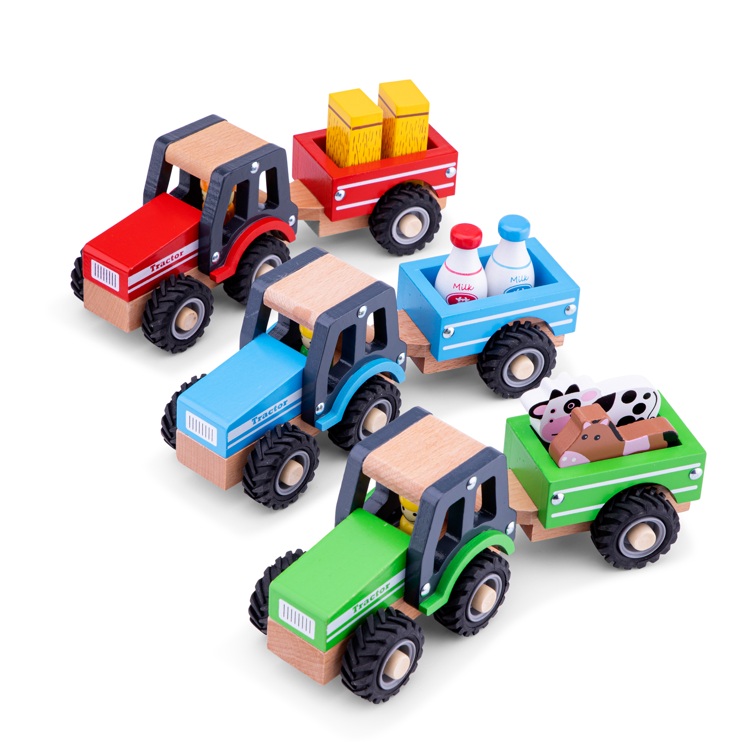 Tractor with trailer - animals | New Classic Toys