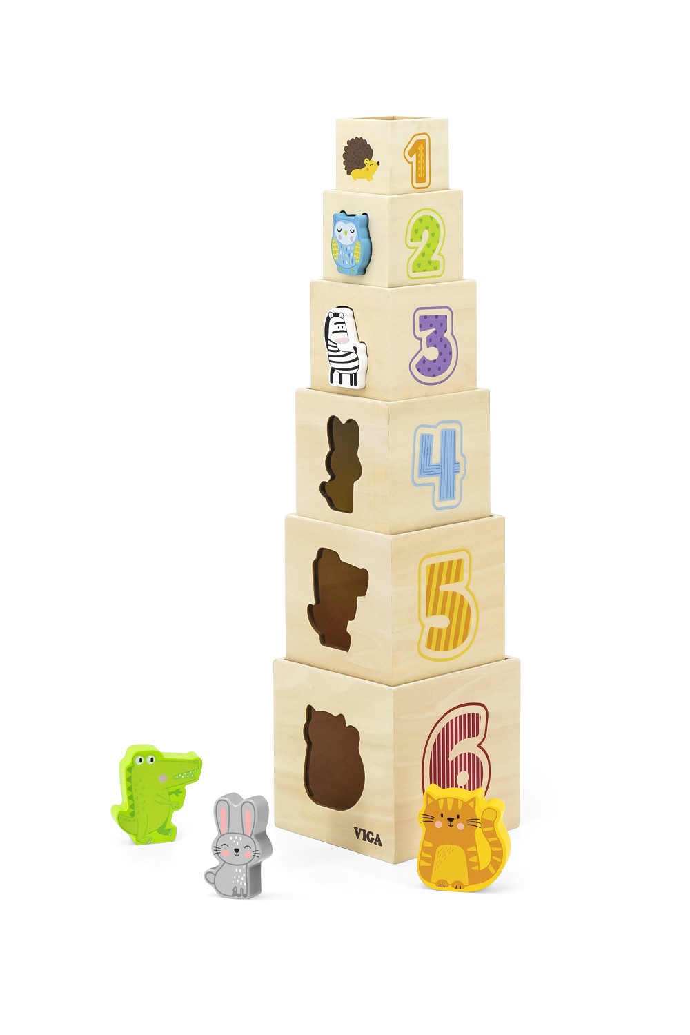 Viga Toys® Wooden Nesting & Stacking Blocks | New Classic Toys