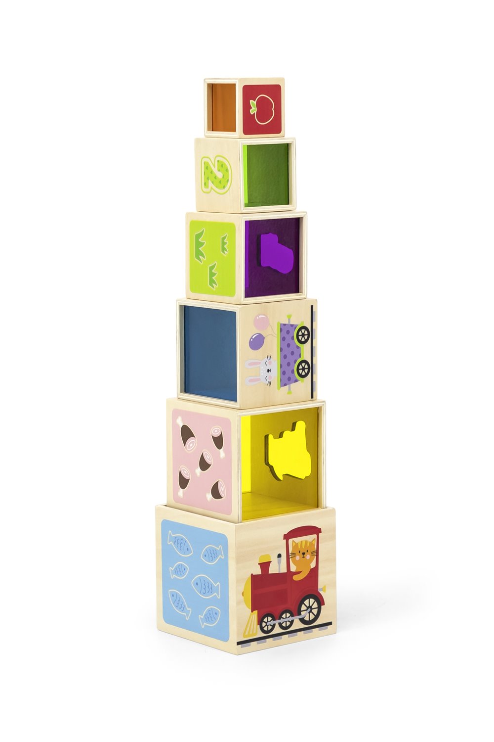 Viga Toys® Wooden Nesting & Stacking Blocks | New Classic Toys